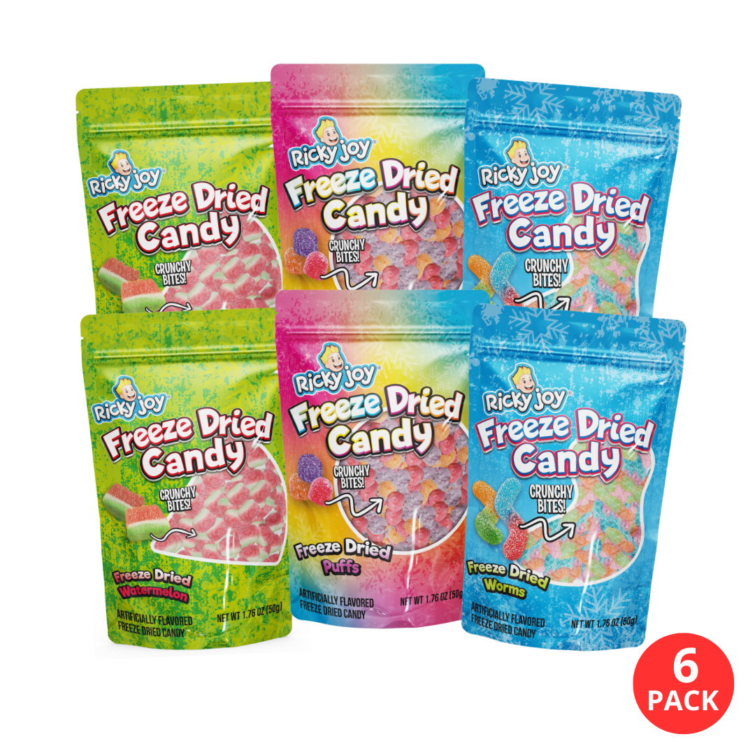 Ricky Joy® Freeze Dried™ Candy - Variety Pack - Worms - Watermelon - P ...